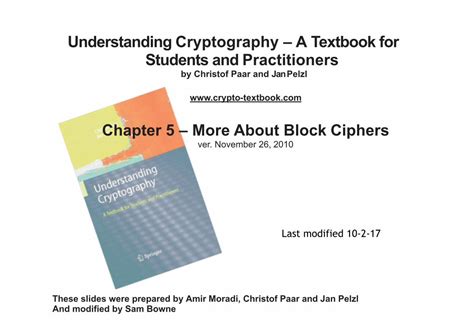Pdf Understanding Cryptography A Textbook For Students · Pdf