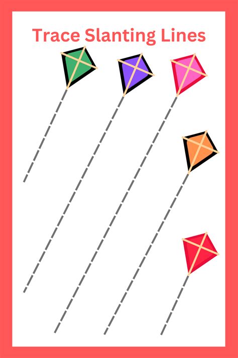 slanting lines worksheets preschool activities printable pre writing