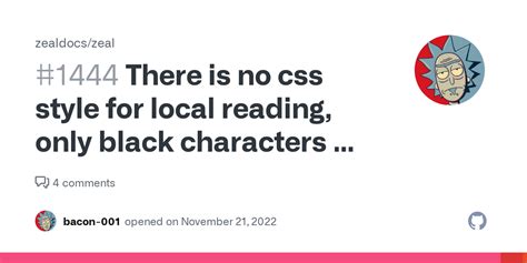 There Is No Css Style For Local Reading Only Black Characters On A