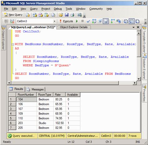 Microsoft Sql Server Lesson Composite Techniques Of Creating Tables