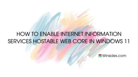 Enable IIS Metabase And IIS Configuration Compatibility In Windows