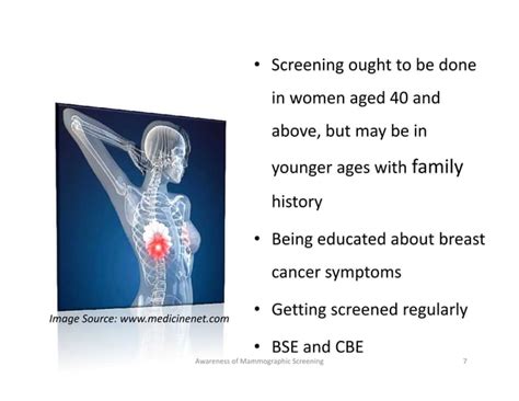Awareness Of Mammographic Screening Pdf Cancer Diseases And