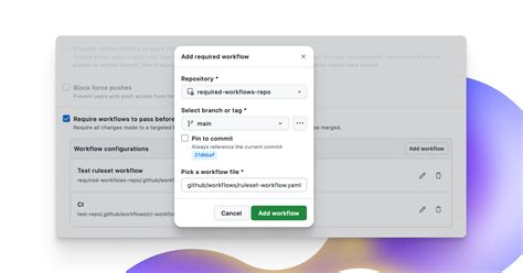 Enforcing Code Reliability By Requiring Workflows With Github