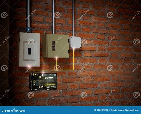 Arduino Control Broad Element Photo With Infographic Details Stock