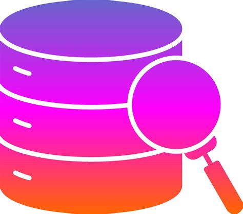 Investigate Data Glyph Gradient Icon 38877995 Vector Art At Vecteezy