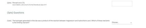 Solved Calculations For Experimentally Determining R Vapor Chegg