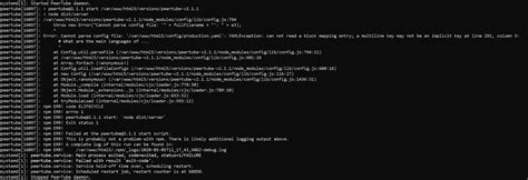 Error Cannot Parse Config File Productionyaml Yamlexception Can Not Read An Implicit