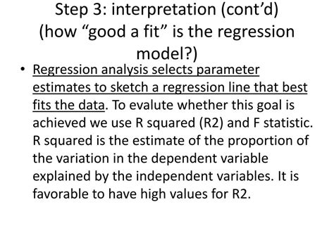 Ppt Introduction To Regression Analysis Understanding And Interpreting