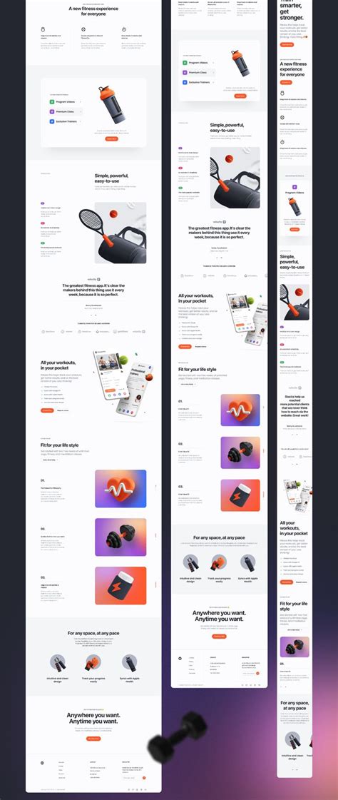 fitness pro website ui kit — figma resources on ui8 ui kit fitness