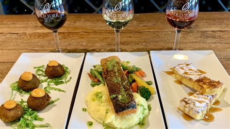 3 Course Wine Pairing Old York Cellars Winery And Vineyard