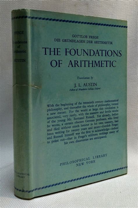 Die Grundlagen Der Arithmetik The Foundations Of Arithmetic By Frege