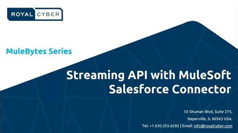 Streaming Api In Mulesoft Salesforce Connect With Java Support V17