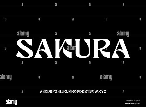 Unique Decorative Display Font Vector Stock Vector Image Art Alamy