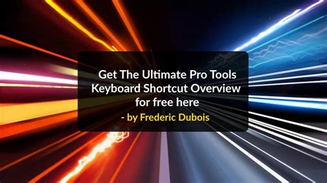 Free Pro Tools Keyboard Shortcut Overview Chart A Sound Effect
