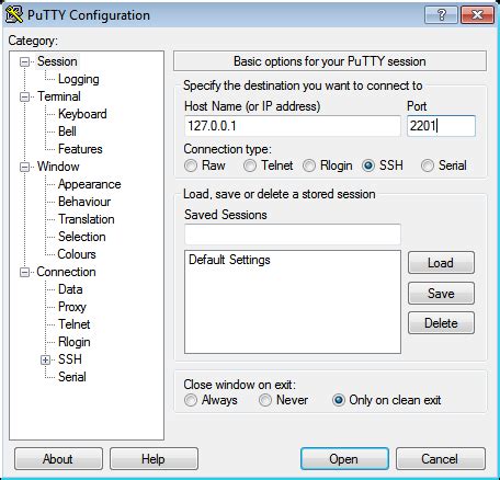 Connect To VirtualBox Linux Node Using PuTTY