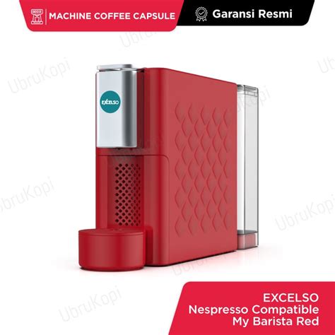Jual EXCELSO MESIN KOPI KAPSUL NESPRESSO COMPATIBLE MY BARISTA RED Shopee Indonesia