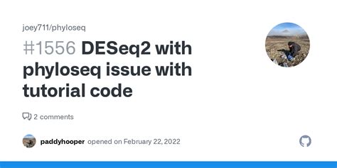 Deseq2 With Phyloseq Issue With Tutorial Code · Issue 1556 · Joey711
