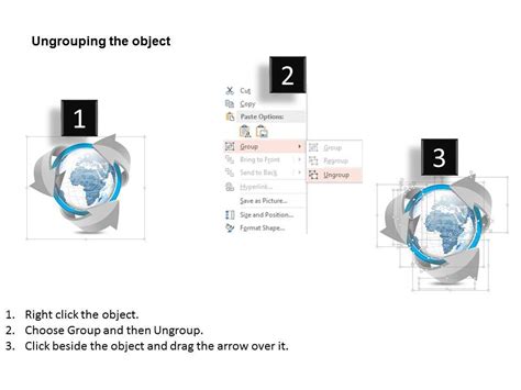 Globe Surrounded With Arrows Powerpoint Template Templates PowerPoint Slides PPT