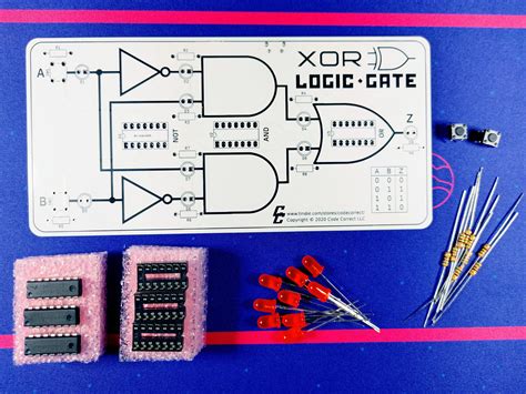 Logic Gates Learning Kit 3 Xor Etsy