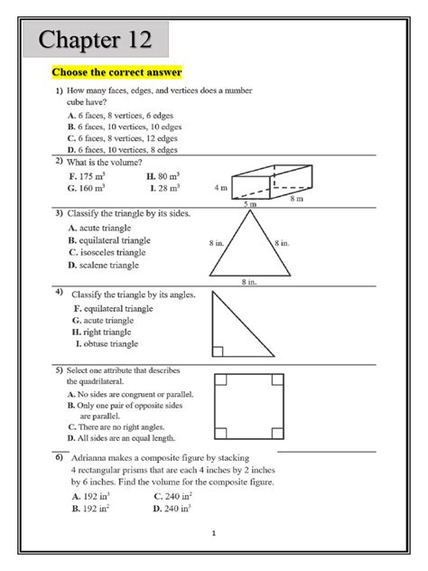 Random Math Pdf Rectangle Triangle