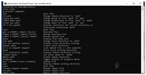How To Configure And Connect Sftp Server From Windows Command Prompt