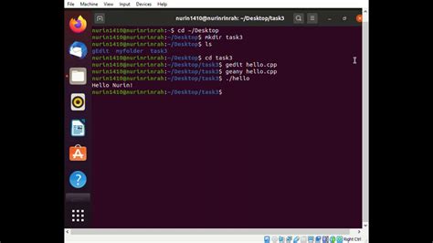 how to code in c using geany on linux youtube