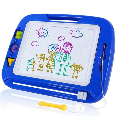 Sgile Large Magnetic Drawing Board Erasable Scribble Board Colorful Magna Doodle Writing Etch