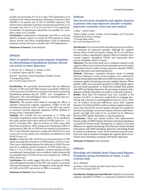 Pdf Non Invasive Brain Stimulation And Cognitive Function In Patients