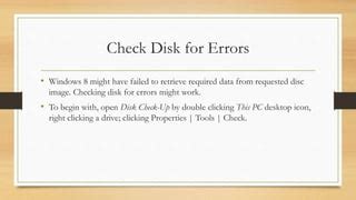 The Disc Image File Is Corrupted Error In Windows PPT