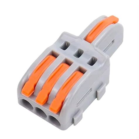 1 In 3 Out Push In Universal Compact Electrical Wire Connection Lighting Terminal Block Fast