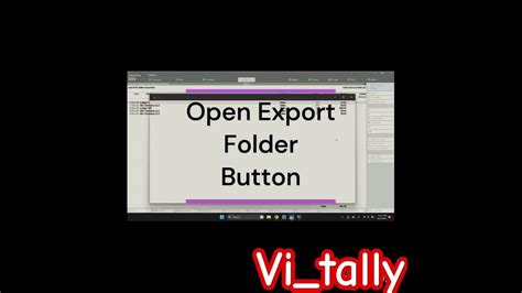 Open Export Folder In Single Click Youtube