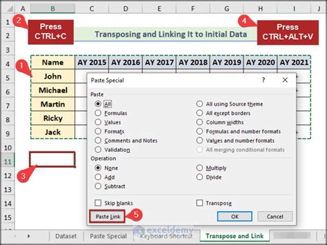 How To Transpose Rows To Columns In Excel 6 Quick Methods