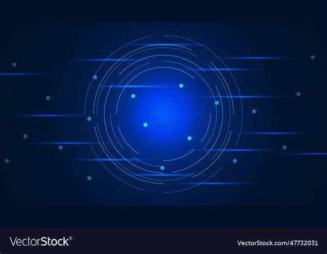 Big Data Visualization And Machine Learning Vector Image