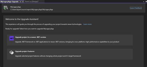 Winforms App Upgrade