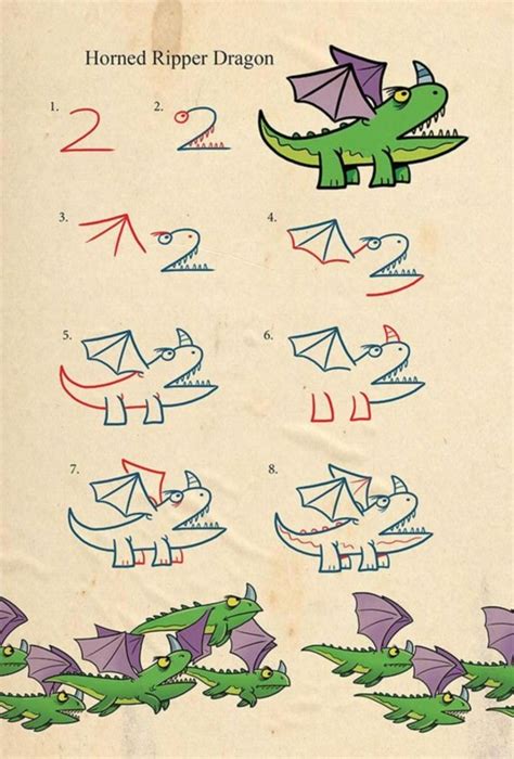 How To Draw Doodles Step By Step Charts Bored Art
