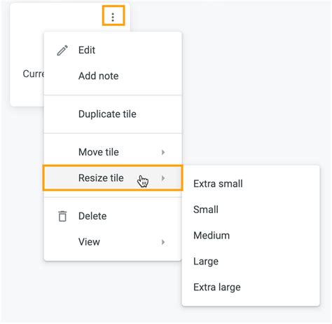 resize tiles help center