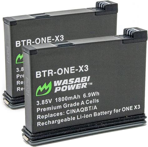 Amazon Com Wasabi Power Battery 2 Pack For Insta360 X3 Electronics