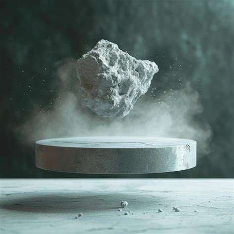 Premium Photo A Meteorite Is Levitating On A Magnet Concept Of Magnetic Levitation