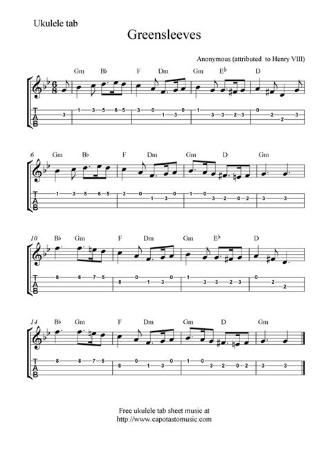 Easy Uke Sheet Music
