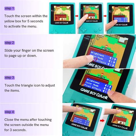 Game Boy Color Oled Backlight Kit With Touch Screen Hispeedido