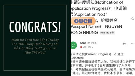 [Những Câu Chuyện Ở Nước Ngoài] Khi Tôi Thất Bại trong Việc Nhận Học Bổng Của Trường Top 100 ở ...