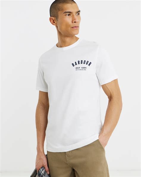 Barbour Short Sleeve Packling Relaxed Graphic T Shirt Asphalt Jacamo