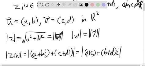SOLVED Using The Vectorial Representation Of Complex Numbers It Is Possible To Get Some