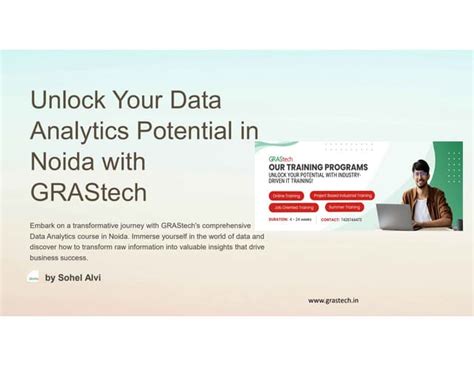 Data Analyst Training Placement Noida Ppt