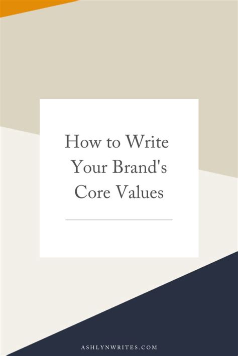 Honing In On Your Why How To Write Core Values For Your Business