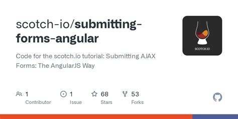 Github Scotch Iosubmitting Forms Angular Code For The Tutorial Submitting Ajax