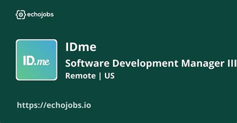 Idme Is Hiring Software Development Manager Iii Wallet Tools Remote