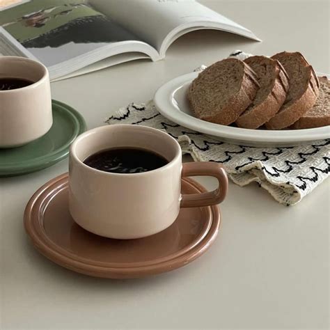 테이스티드 테이스티드 투톤 컬러 찻잔 세트 예쁜컵 홈카페 세라믹 커피잔 머그컵 위시버킷