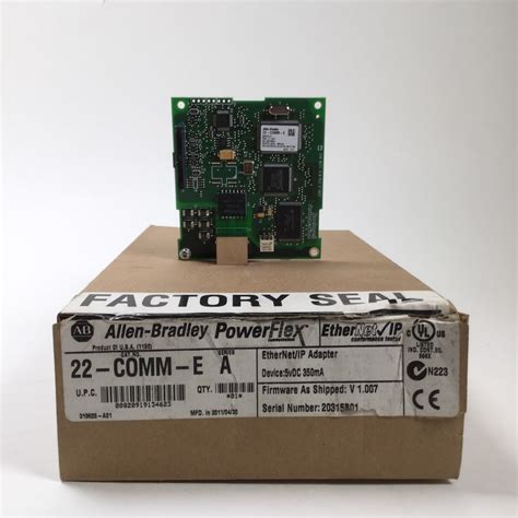 Allen Bradley 22 Comm E Ethernet Ip Adapter Powerflex Ser A New Nfp