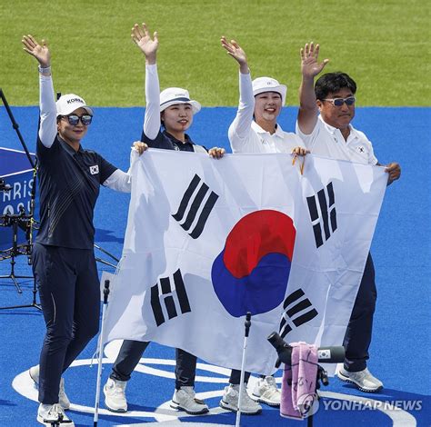 올림픽 제패한 한국 여자 양궁 연합뉴스